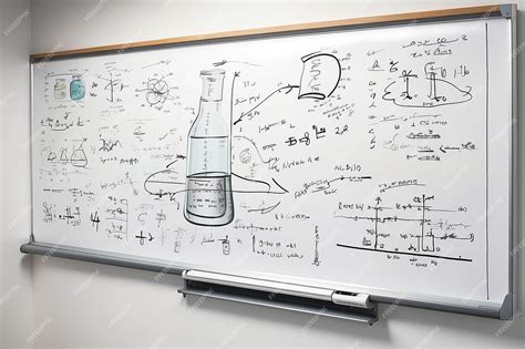 Premium Photo Illustrate A Whiteboard With Scientific Equations And
