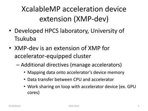 ppt gpu cpu work sharing with parallel language xcalablemp dev for accelerated computing