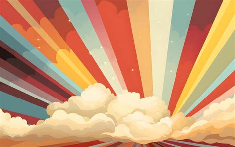 Premium Ai Image Retro Sunshine Background