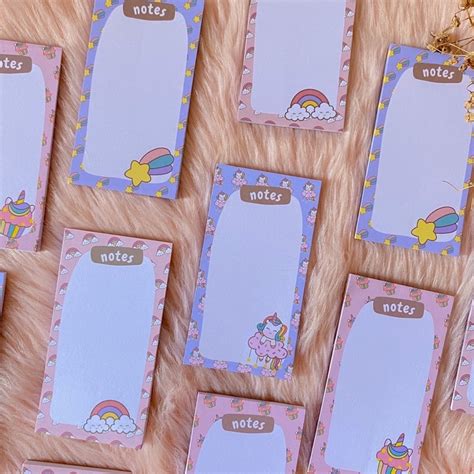 Notes Notepad Memopad Unicorn Design Shopee Philippines