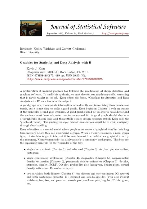 Pdf Graphics For Statistics And Data Analysis With R Garrett Grolemund