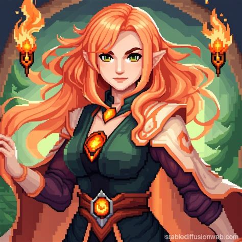 Fille Mage Animée