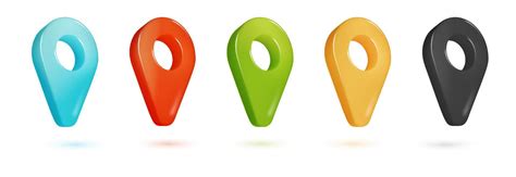 3d pin pointer vector art icons and graphics for free download