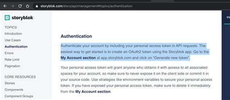 `npx storyblok component export` 401 error response · issue 8 · maoberlehner storyblok migrate