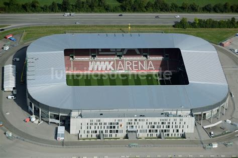 Augsburg Von Oben Stadion Wwk Arena Des Fußballvereins Fc Augsburg Im