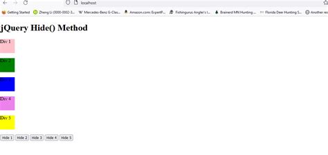 Jquery で Div 要素を非表示にする Delft スタック