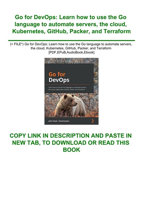 p d f file go for devops learn how to use the go language to