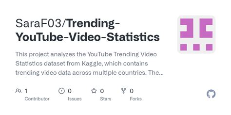 Github Saraf03 Trending Youtube Video Statistics This Project Analyzes The Youtube Trending