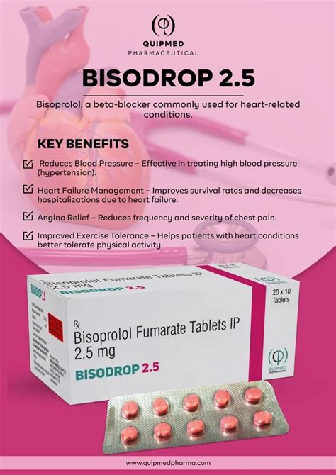 Bisoprolol 2 5mg Tablets At ₹ 80 Strip Panchkula Id 2855547424430