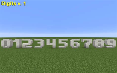 Minecraft Letters 3x3