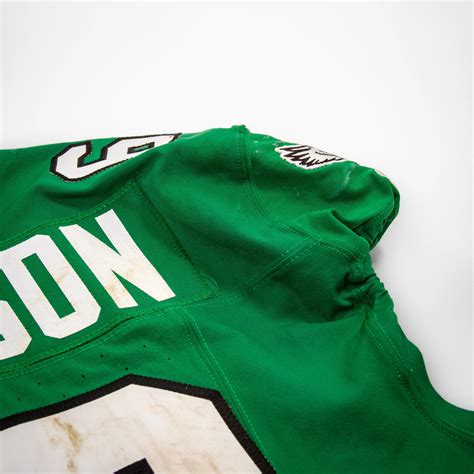 Landon Dickerson Kelly Green Game Used Philadelphia Eagles Jersey Vs New York Giants 10262025