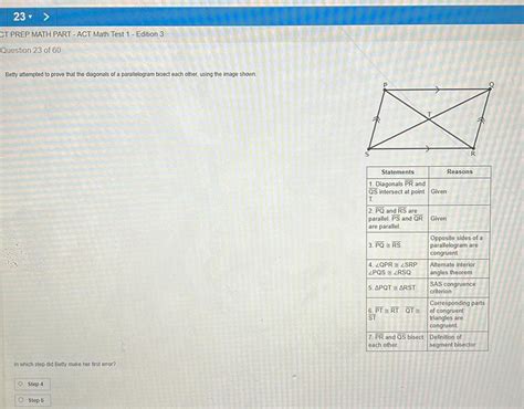[answered] 23 Ct Prep Math Part Act Math Test 1 Edition 3 Question 23 Kunduz