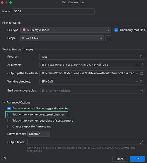 File Watchers Intellij Idea Documentation