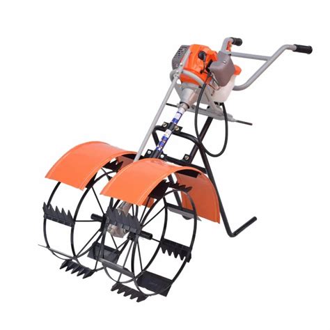 Petrol Two Row Paddy Weeder Harvesting Cum Bush Cutter 2pipe Model 3