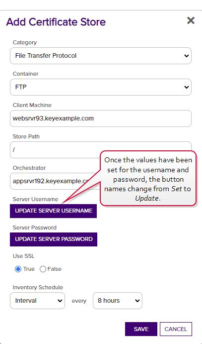Certificate Store Operations