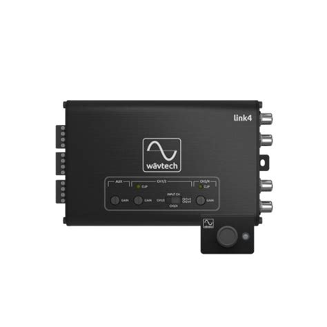 WAVTECH 4 Channel Line Out Converter With AUX Input Signal Summing Remote Trucking Sounds