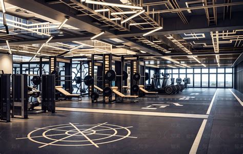 工业风格健身房su模型下载【id1153457042】知末su模型网