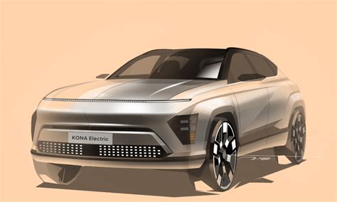 Hyundai представил футуристический дизайн нового электромобиля KONA
