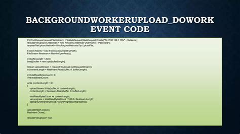 Winform Visual Studio C 2012 Upload Ftp Ppt
