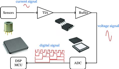 the architecture of the weak current signal detection system download scientific diagram