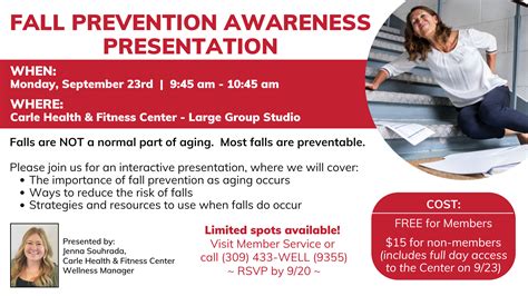 Fall Prevention Awareness Presentation Bloomington Normal Illinois