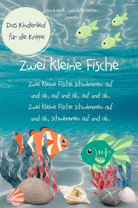 Zwei Kleine Fische Kinderlied Lucia Ruf And Stephen Janetzko Kindergarten Lucia Projects