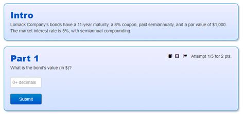 Solved Intro Lomack Companys Bonds Have A 11 Year Maturity