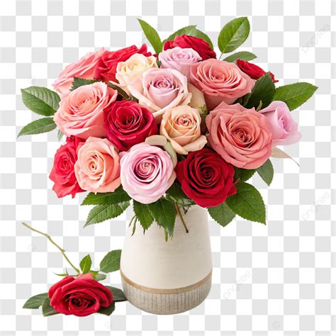꽃다발에 다른 색의 장미가 많이 있습니다 다른 색깔 꽃다발 장미 Png 일러스트 및 이미지 에 대한 무료 다운로드 Pngtree