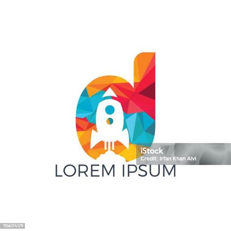 편지 D 로켓 로고 디자인 0명에 대한 스톡 벡터 아트 및 기타 이미지 0명 개념 개념과 주제 Istock