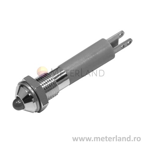 M6 Ø6mm Led Panel Mount 3mm Led Indicator 48vdc Ip67 Cml