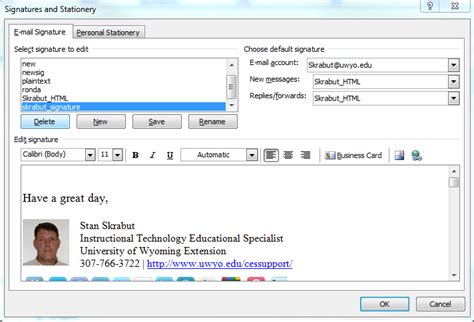How I Created A Robust Signature Block For Outlook Tubarks The