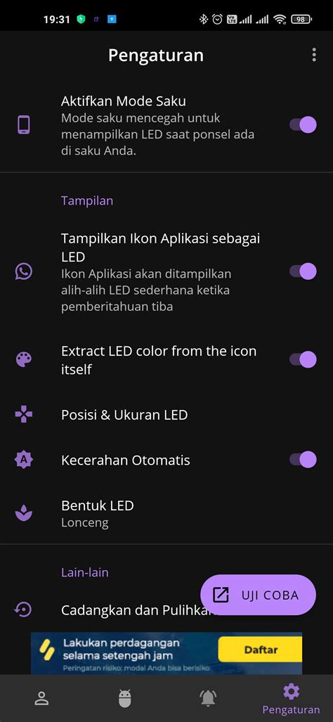Membuat LED Notifikasi Di HP Yang Tidak Memiliki LED Notifikasi Sahretech