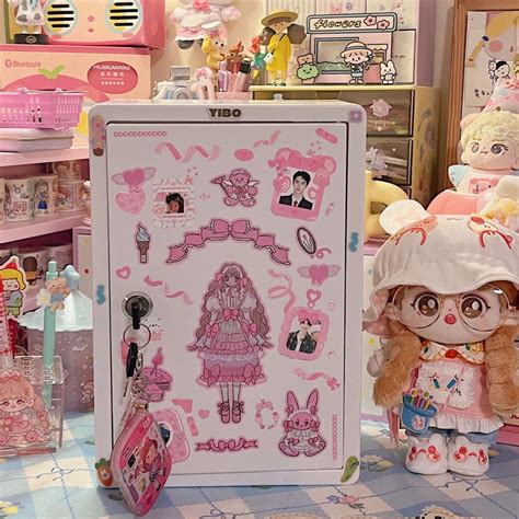 미니 캐비넷 락커 캐비닛 잠금 수납장 비밀 열쇠 책상 위 소형 수납함 꾸미기 에이블리