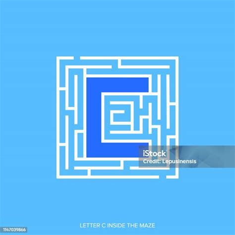 문자 모양 미로 미 궁 입구에 한 방법으로 하 고 종료 하는 한 가지 방법으로 미로 평면 디자인 벡터 일러스트 레이 션입니다 개념에 대한 스톡 벡터 아트 및 기타 이미지