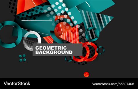 Abstract Background Overlapping Circles Vector Image