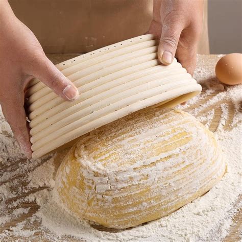 Lark Manor™ 3pcs Banneton Oval Bread Proofing Basket Handmade Rattan Sourdough Proofing Basket