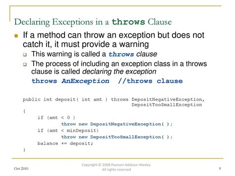 cmsc 202 exceptions 2nd lecture ppt download