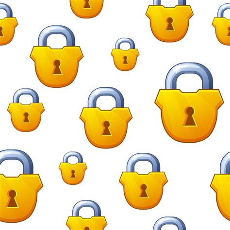 Padlock Seamless Pattern Lock Padlock Vector Background 23103248 Vector Art At Vecteezy