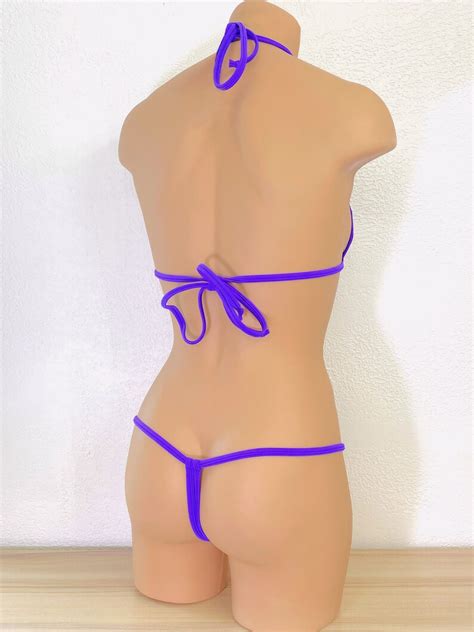 Dubio® Bikini Hello Sheer Crotchless See Through Micro Tiny G String