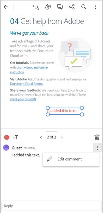 Modify Pdfs — Acrobat For Android Help