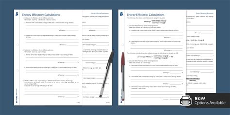Energy Efficiency Calculation Physics Beyond Science