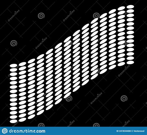 Circle Mosaic Grid Mesh With Distort Deform Effect Stock Vector Illustration Of Asymmetric