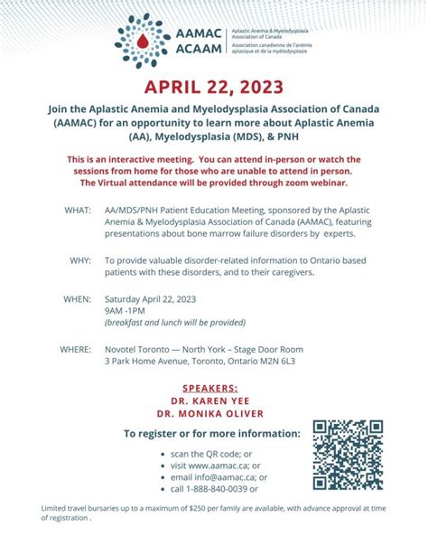 Join The Aplastic Anemia And Myelodysplasia Association Of Canada