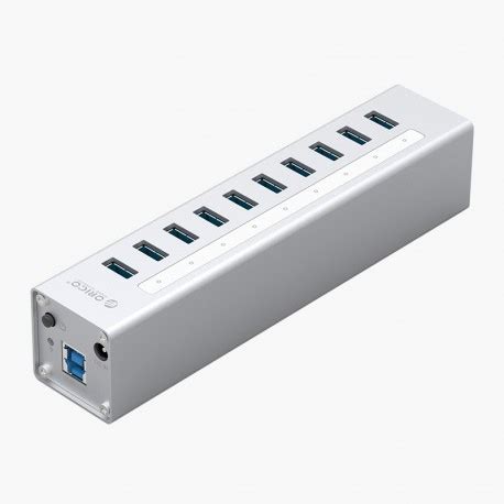 ORICO A3H10 Aluminum Super Speed 10 Ports USB3.0 HUB - Orico Indonesia