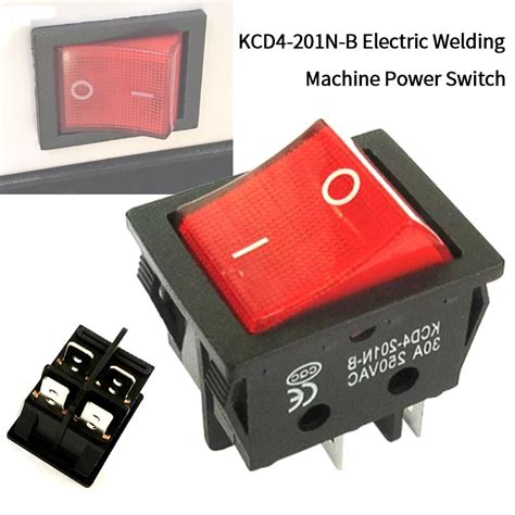 Welding Machine Power Switch 4pin 30a 120 250vac Electric Heater Switch