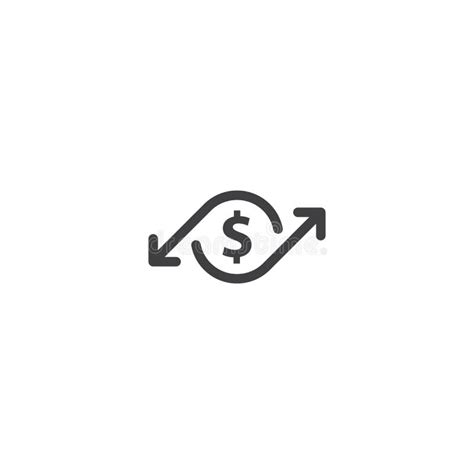 Dollar Rate Decrease And Increase Money Arrow Up And Down Vector Icon