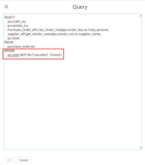 Ifs Cloud Quick Report Detail Sql Statement Scheduling Issue Ifs