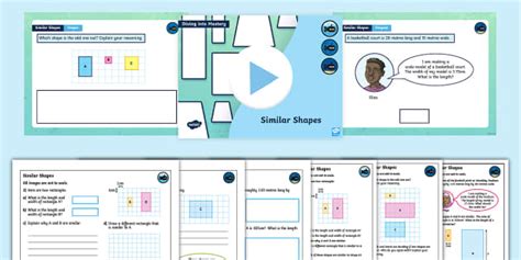 👉 Year 6 Dim Step 7 Similar Shapes Teaching Pack