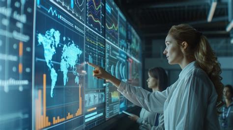 Data Analysis Experts Analyze Complex Data Using Interactive Visualizations Premium Ai