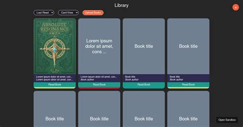 React Library Codesandbox React Library Codesandbox